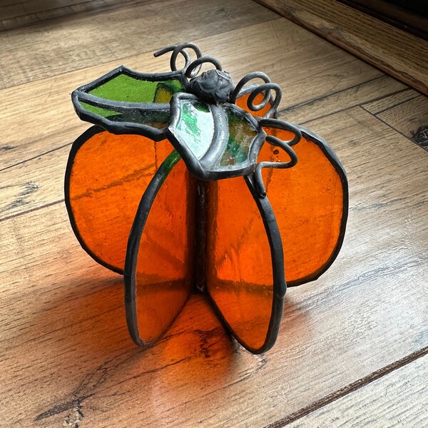 3d Pumpkin Stained Glass Pattern - Etsy