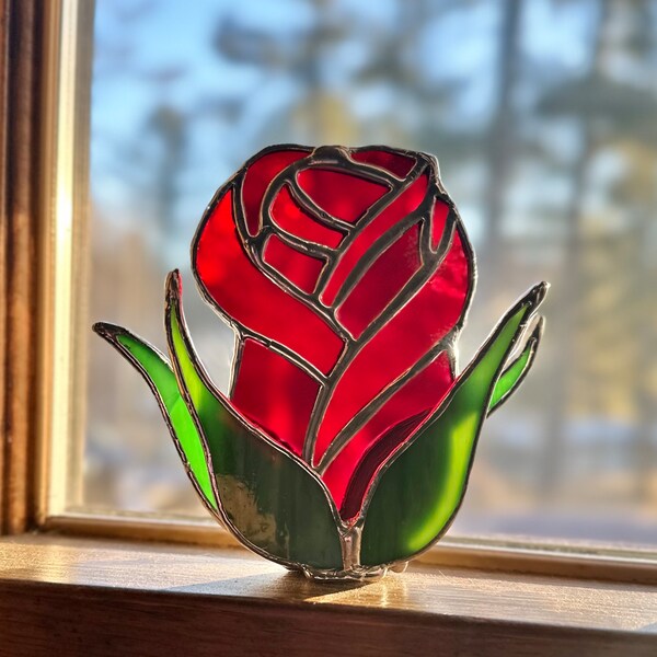 Glass Rose - Etsy