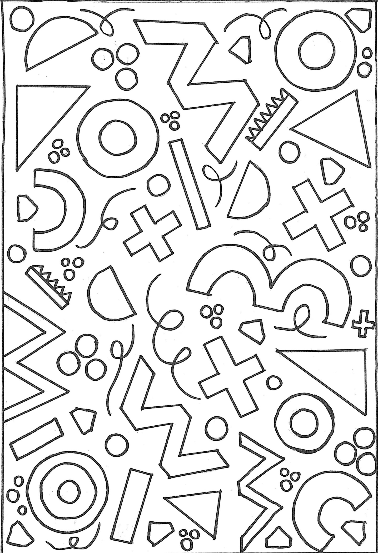 Doodle Abstract Colouring Kids Enjoyment - Etsy