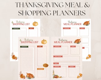 Thanksgiving Meal Planner | Thanksgiving Grocery List | Thanksgiving ...