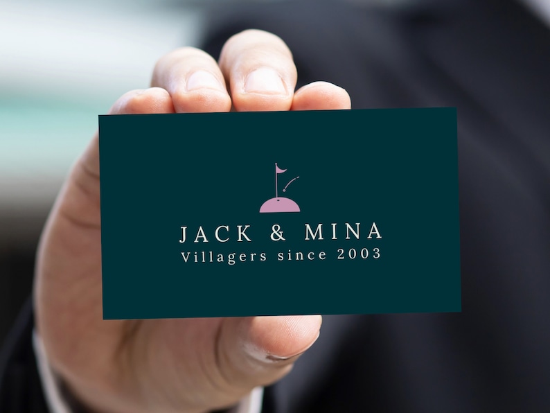 Couples Social Business Card: Editable Contact Card (digital Download ...