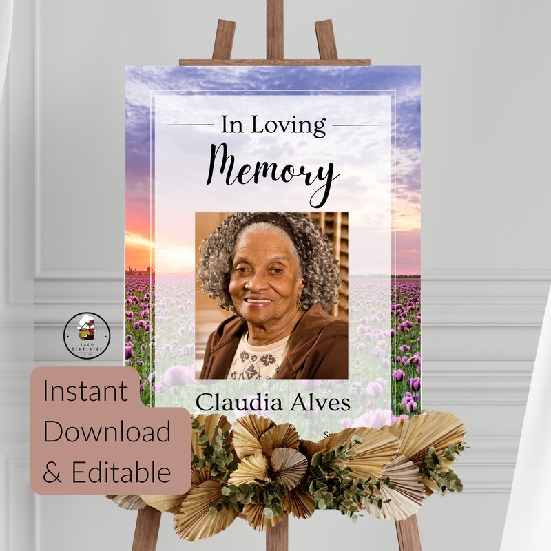Memorial Photo Poster Board - Etsy