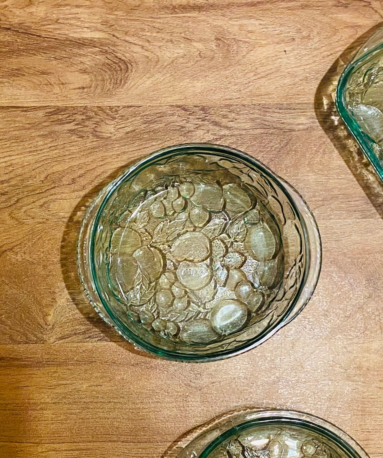 Libbey Orchard 3 Piece Green Glass Bakeware Set - Etsy
