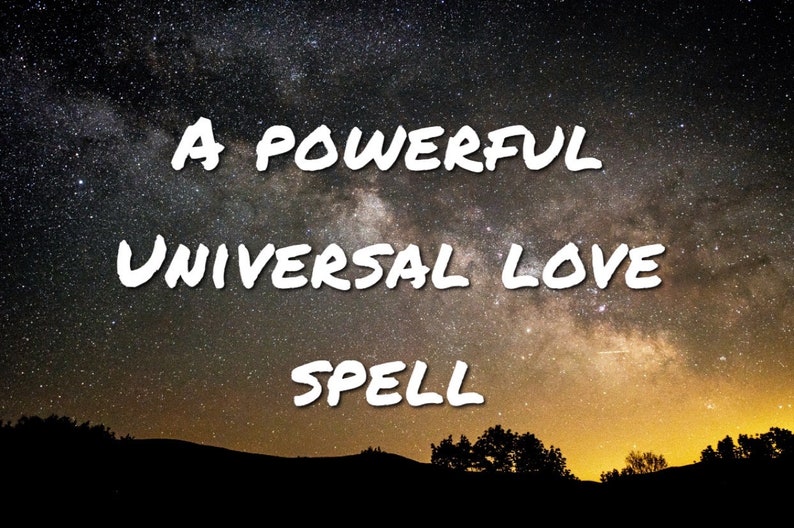 Universal Love Spell - Etsy