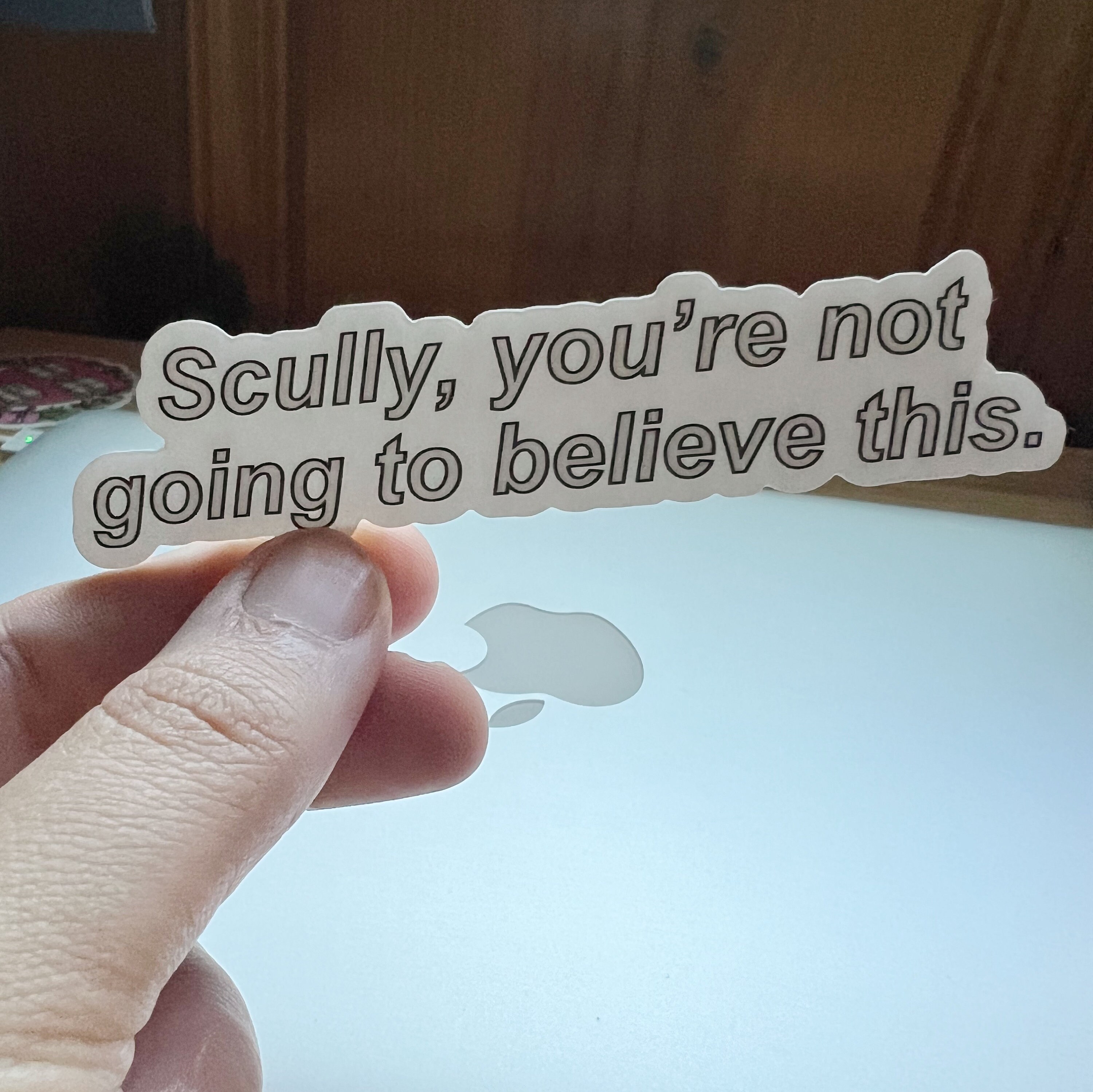 Alien Meme Subtitle Sticker Television, Mulder, Scully, Transparent ...