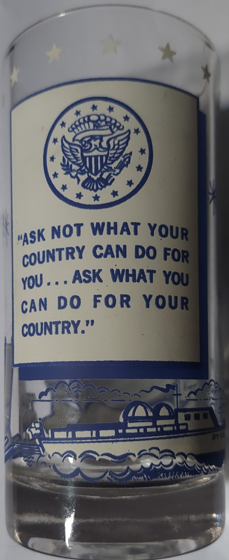 JFK Commemorative Glass - Etsy