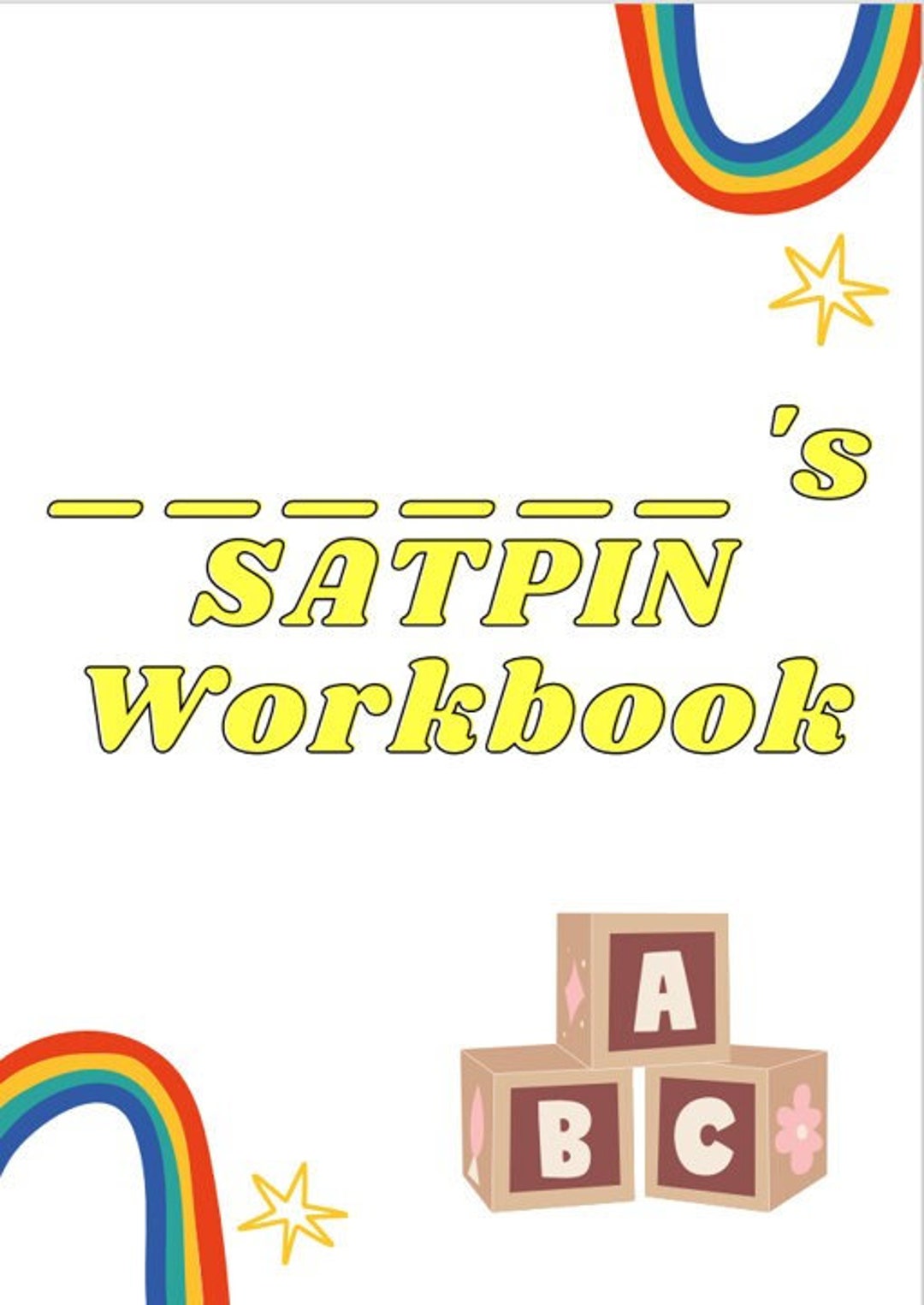 SATPIN Phonics Workbook - Etsy