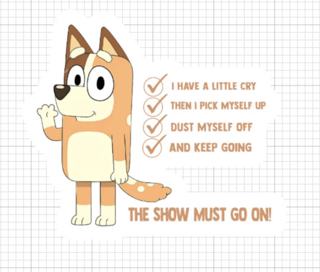 Bluey Checklist Stickers - Etsy