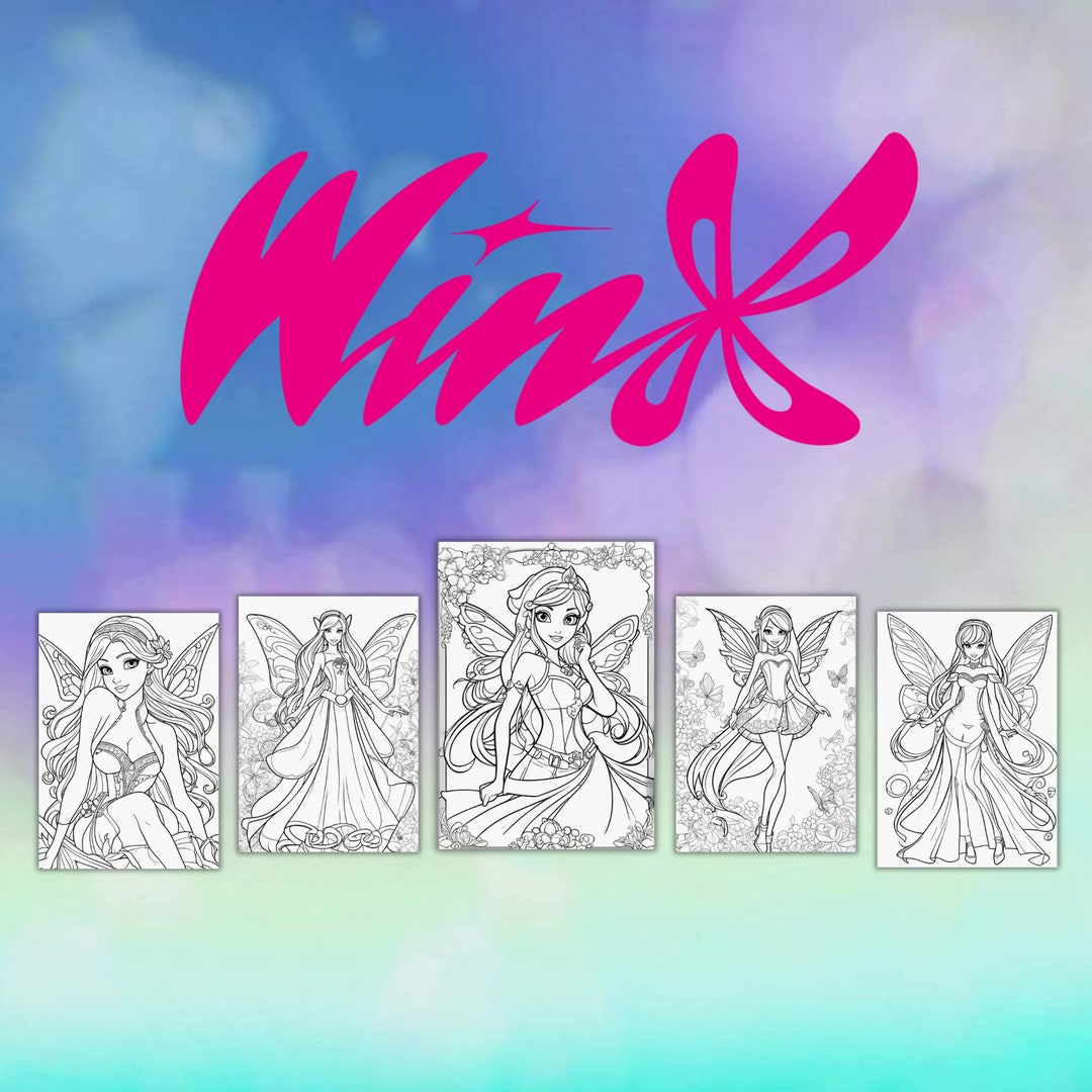40 Winx Coloring Pages Fairy Coloring Pages for Kids and - Etsy Australia