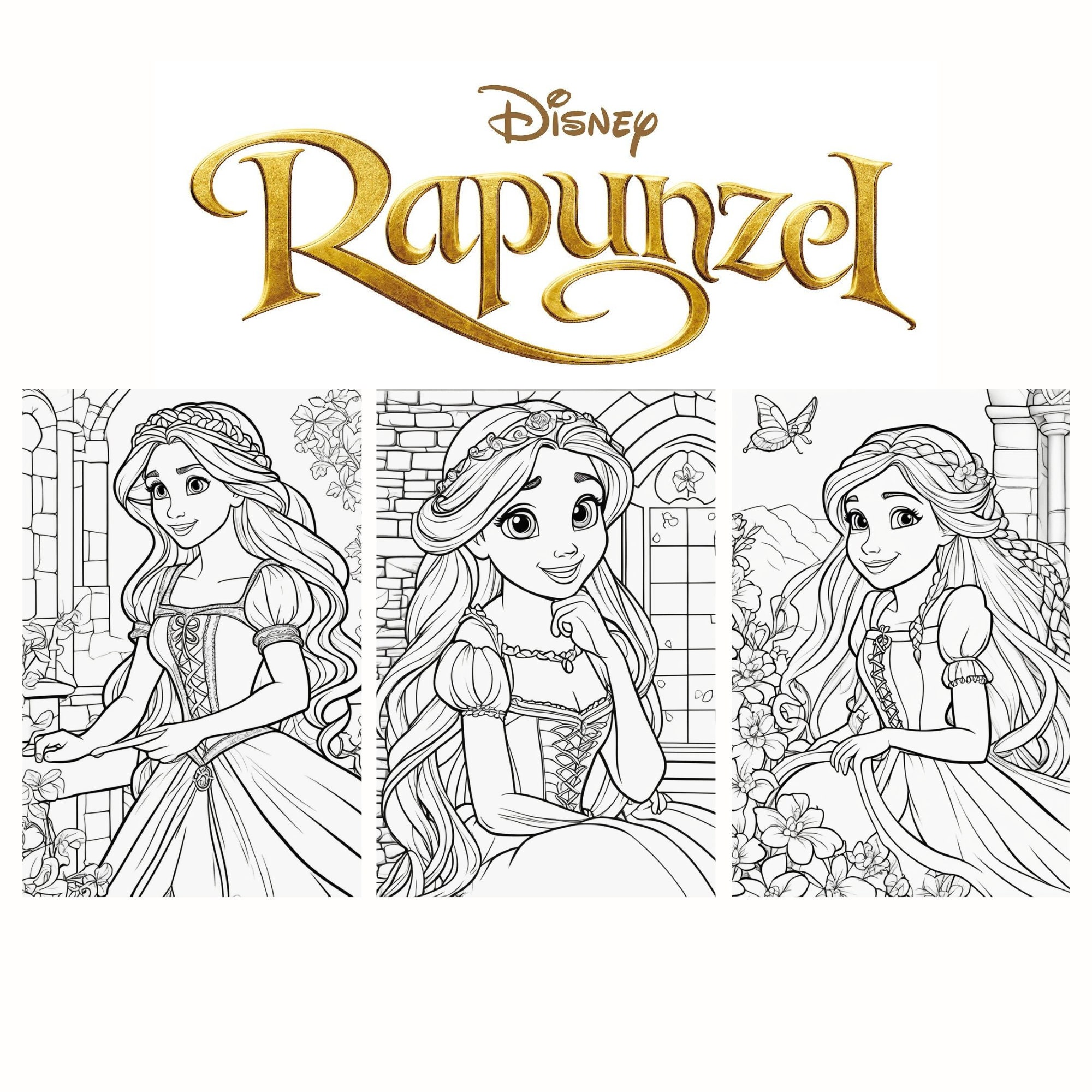 Disney Rapunzel Coloring Pages