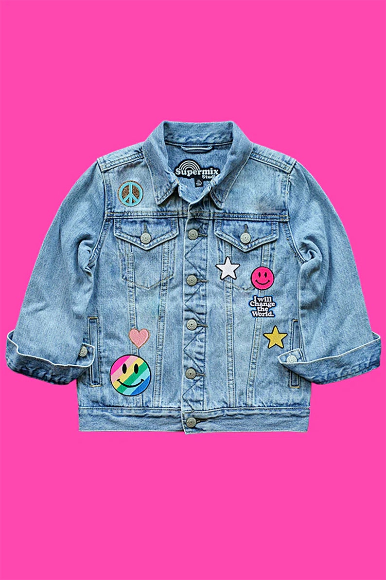 Choose Your Supersize Patch Custom Denim Jacket With Chenille and ...