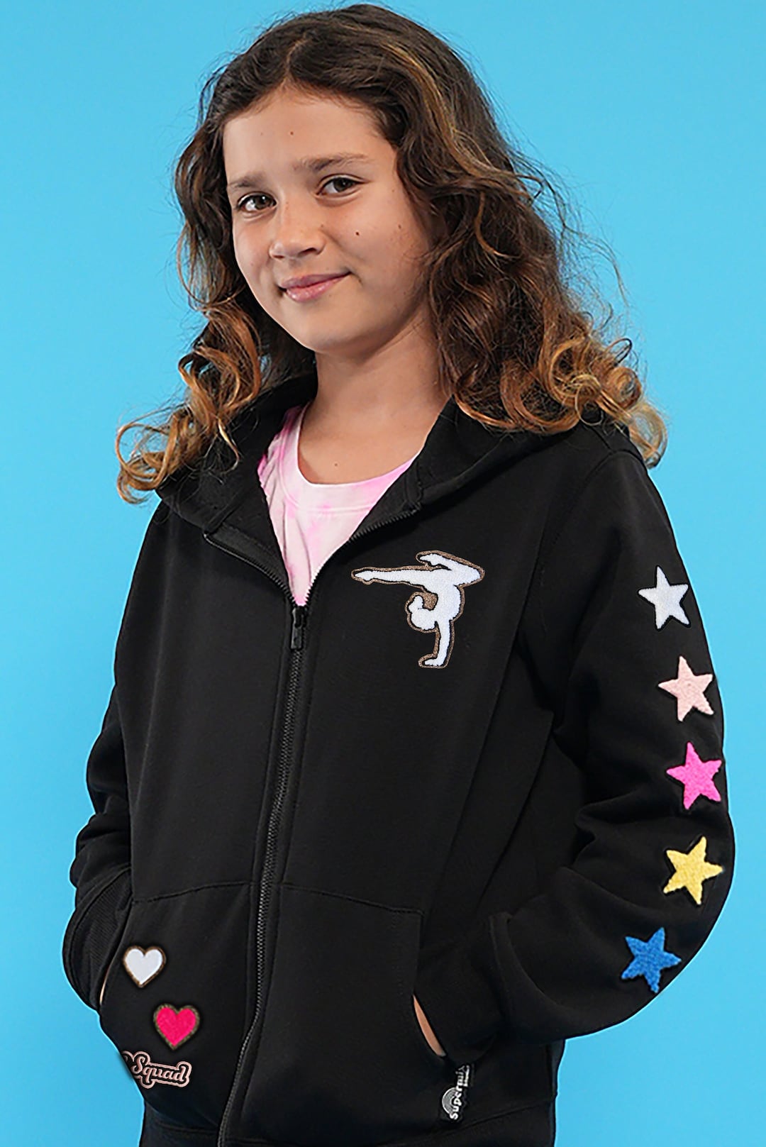Custom Kids' Team / Gymnastics Sweat Set, Chenille Patches, Cheer ...