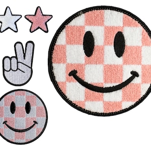 Smiley Varsity Custom Kids' Denim Jacket | Chenille Patches ...