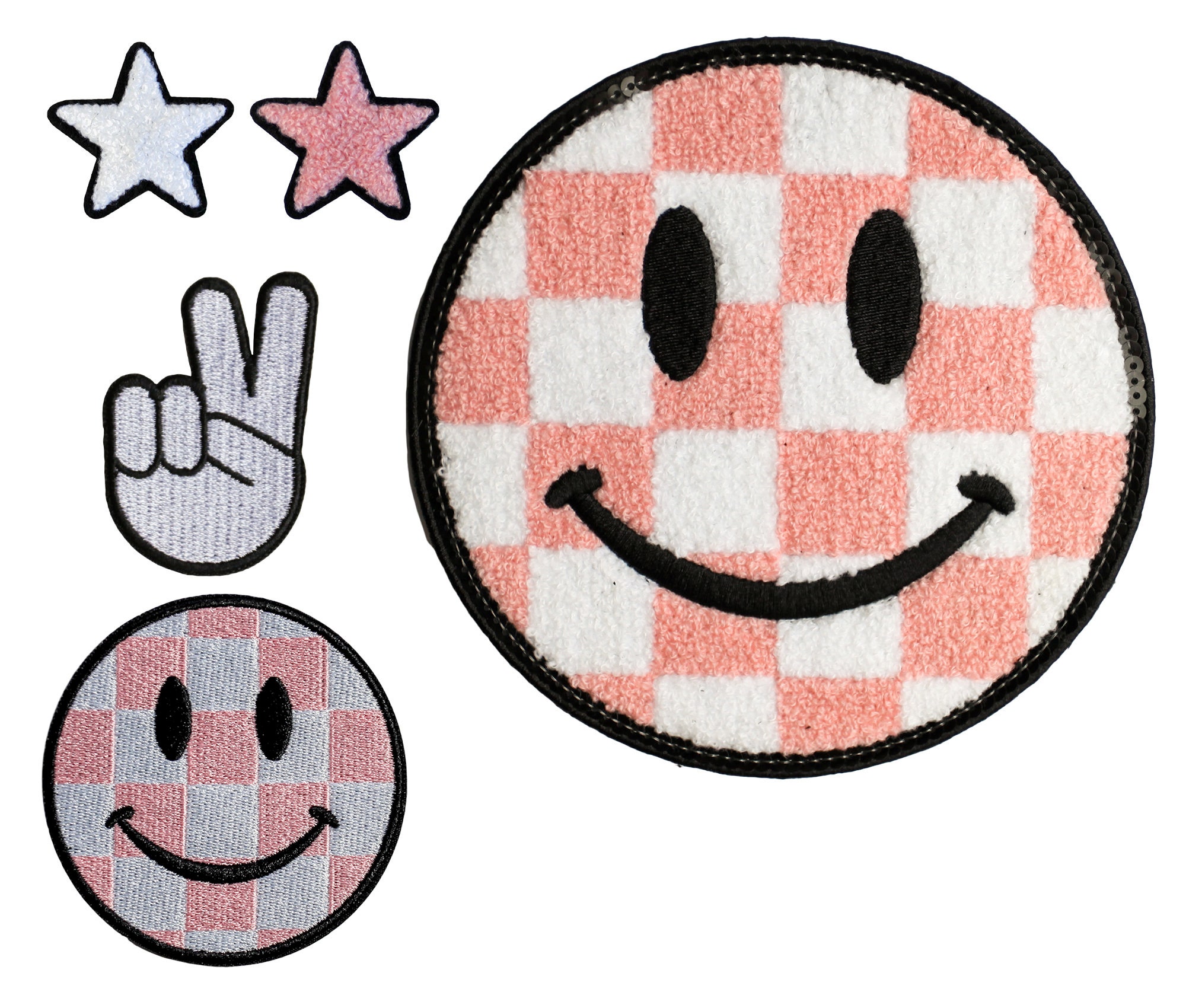 Smiley Varsity Custom Kids' Denim Jacket | Chenille Patches ...