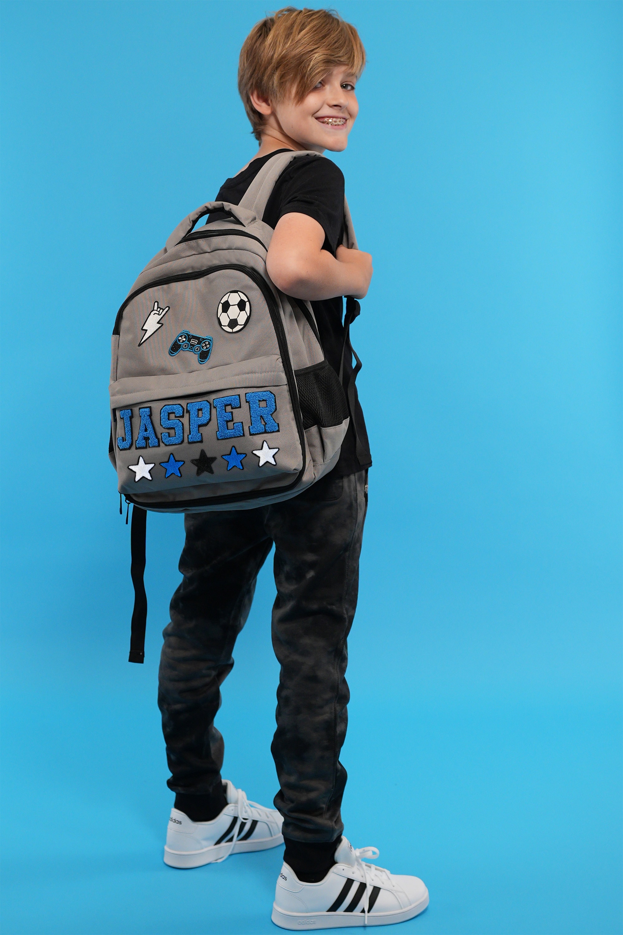 Custom Kids' Backpack, Chenille Patches, Personalized Backpack - Etsy