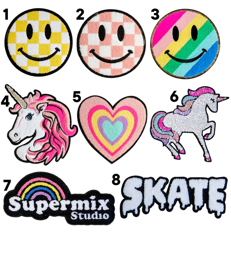 Custom Sweat Set With Supersize Patch and Glitter Chenille Letters - Etsy