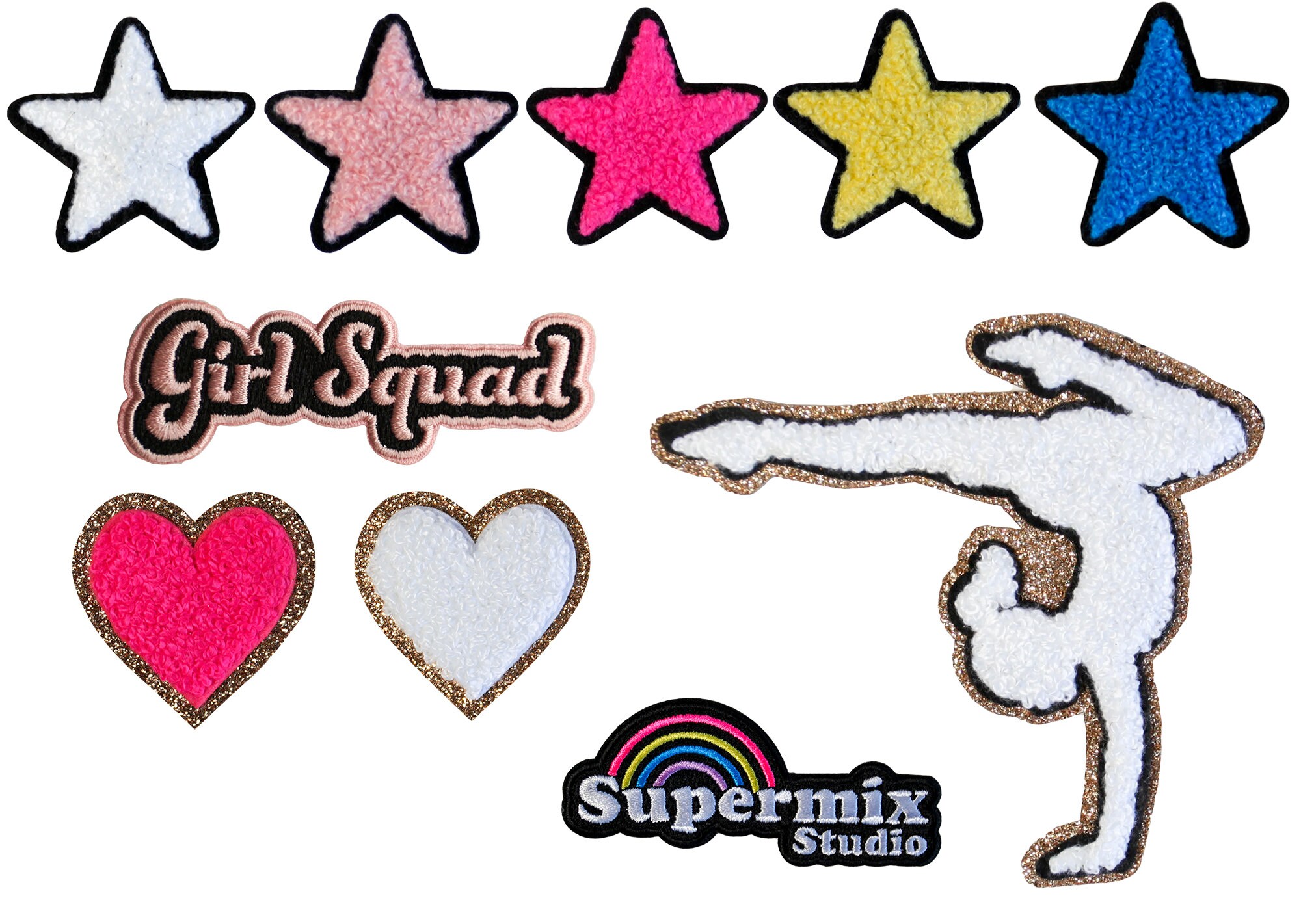 Custom Kids' Team / Gymnastics Sweat Set, Chenille Patches, Cheer ...