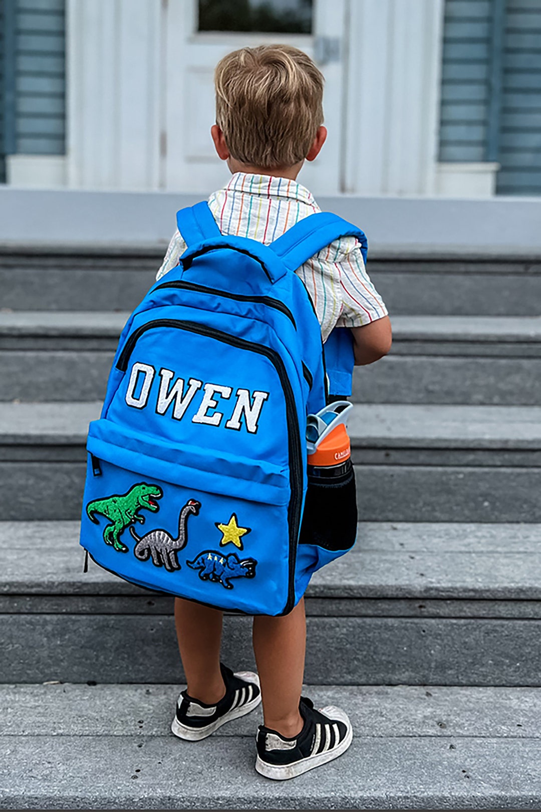 Custom Kids' Backpack, Chenille Patches, Personalized Backpack - Etsy