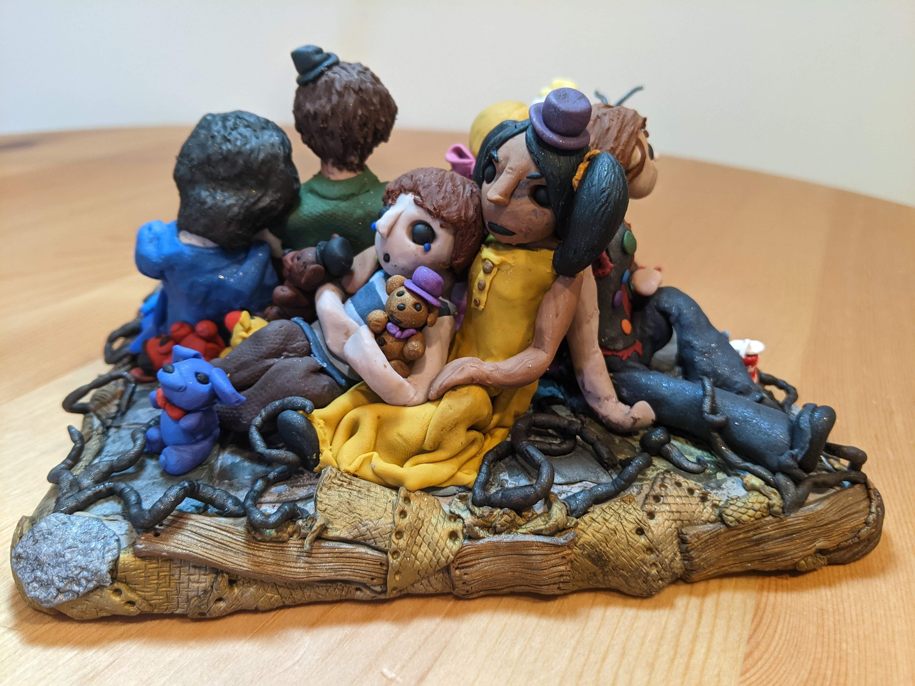 Movie Night FNAF: Polymer Clay Sculpture - Etsy