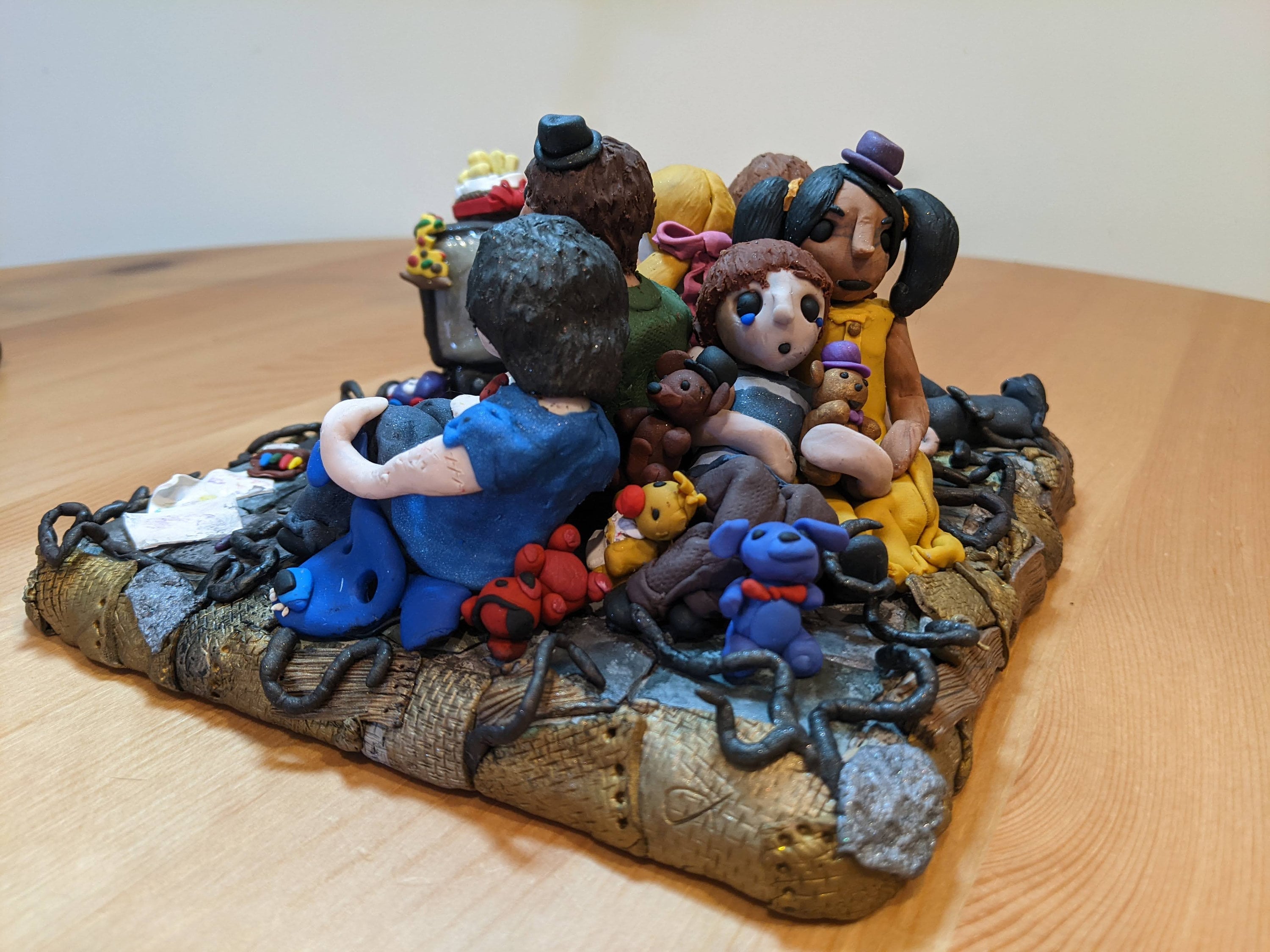 Movie Night FNAF: Polymer Clay Sculpture - Etsy