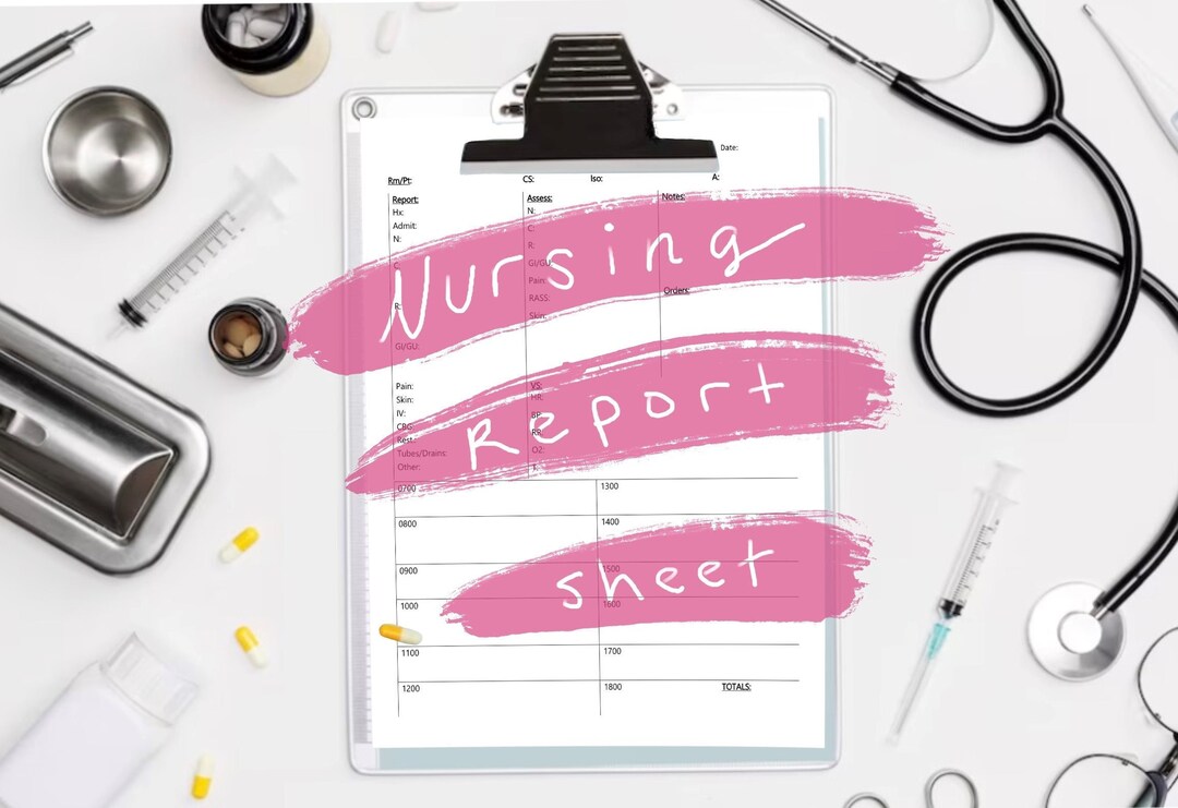 Nursing Report Sheet & Shift Organizer (digital Download) LTACH ICU Med ...