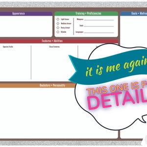 5e Character Sheet Premium 2024 Edition, Cozy Retro Design, Color Coded ...