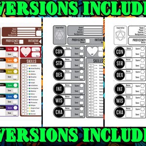 5e Character Sheet Premium 2024 Edition, Cozy Retro Design, Color Coded ...