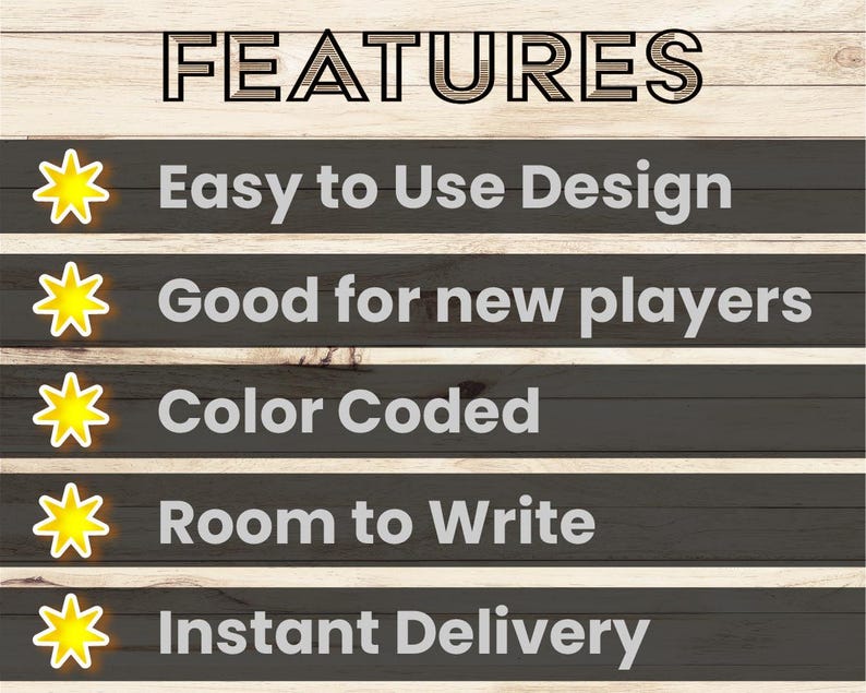 Dnd 5e Character Sheet for New Players, Color Coded Rule Reminders ...