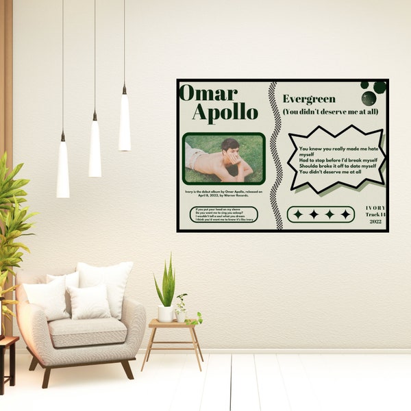 Omar Apollo Poster - Etsy