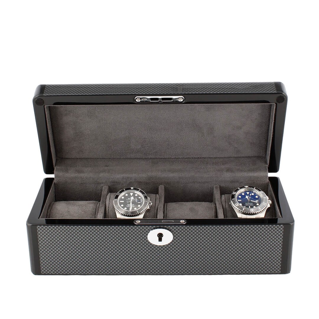 4 Watch Box in Carbon Fibre Finish Premium Quality by Aevitas - Etsy