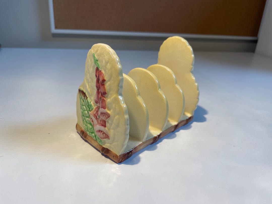 Vintage Carlton Ware 'foxglove Toast Rack - Etsy