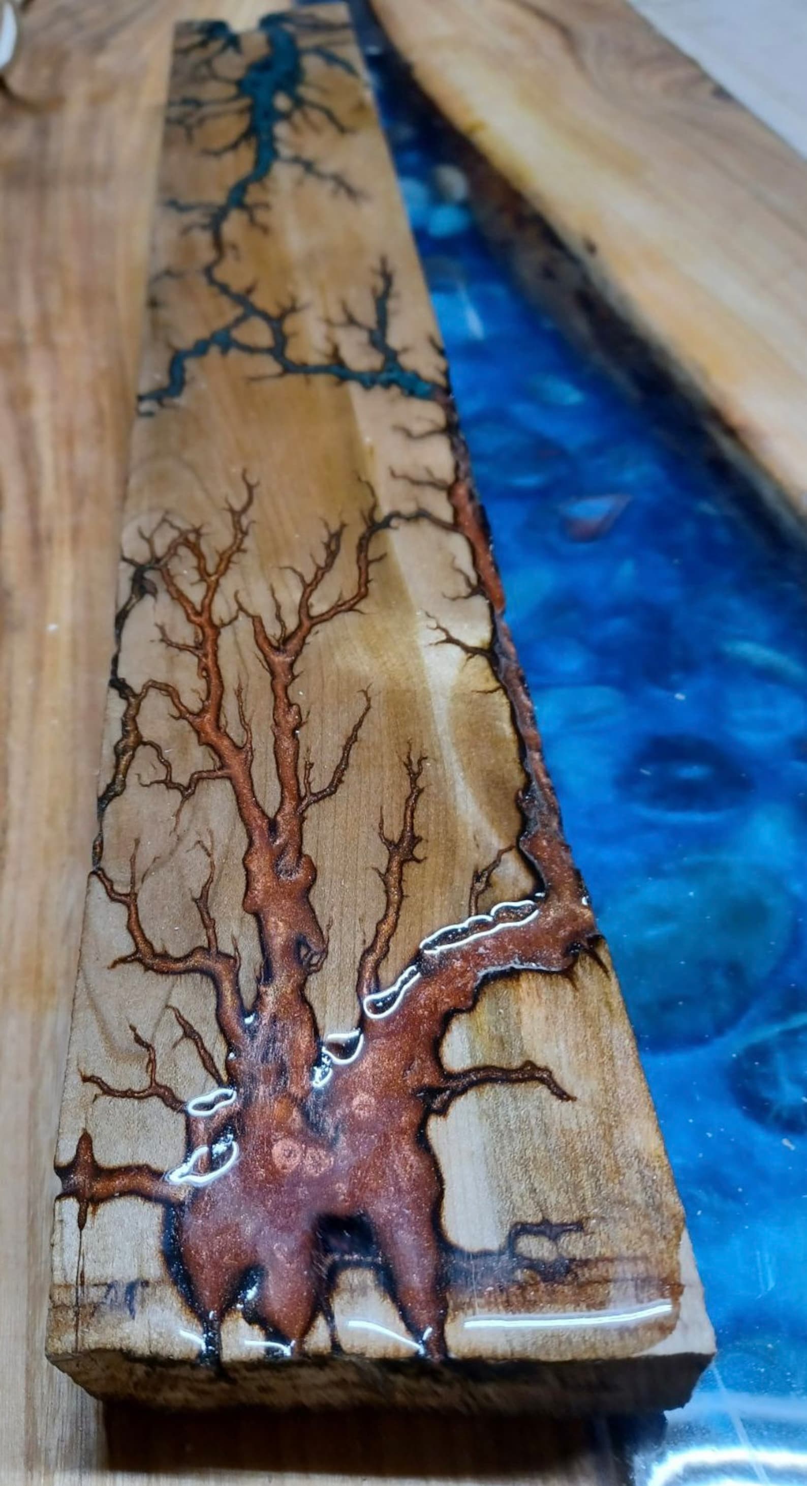 Live Edge Fractal Burned Art - Etsy