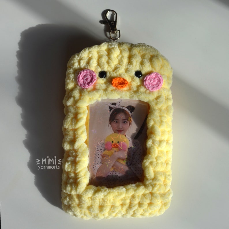 Cute Crochet Kpop Photocard Holder / Bunny Duck Frog K-pop Pc Holder ...
