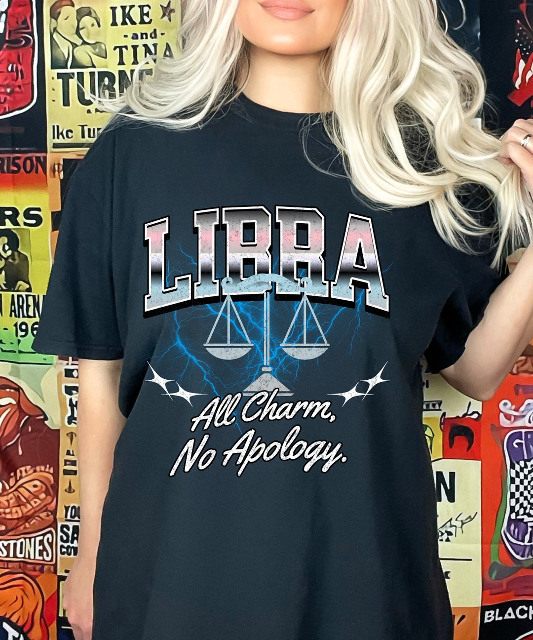 Libra Bootleg Shirt, Zodiac Sign Gift Tshirt, Comfort Colors T-shirt ...
