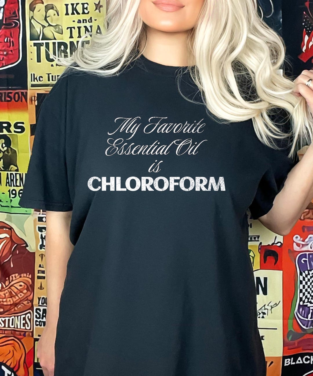 My Favorite Essential Oil is Chloroform Shirt, Dark Humor Tshirt ...