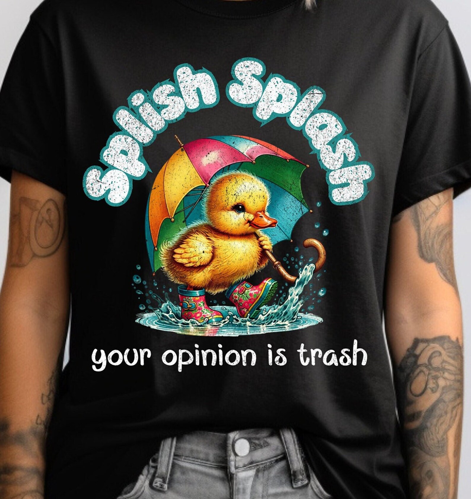 Splish Splash Your Opinion is Trash Shirt, Funny Saying Tshirt, Gag Gift T-shirt, Sarcastic Tee ...