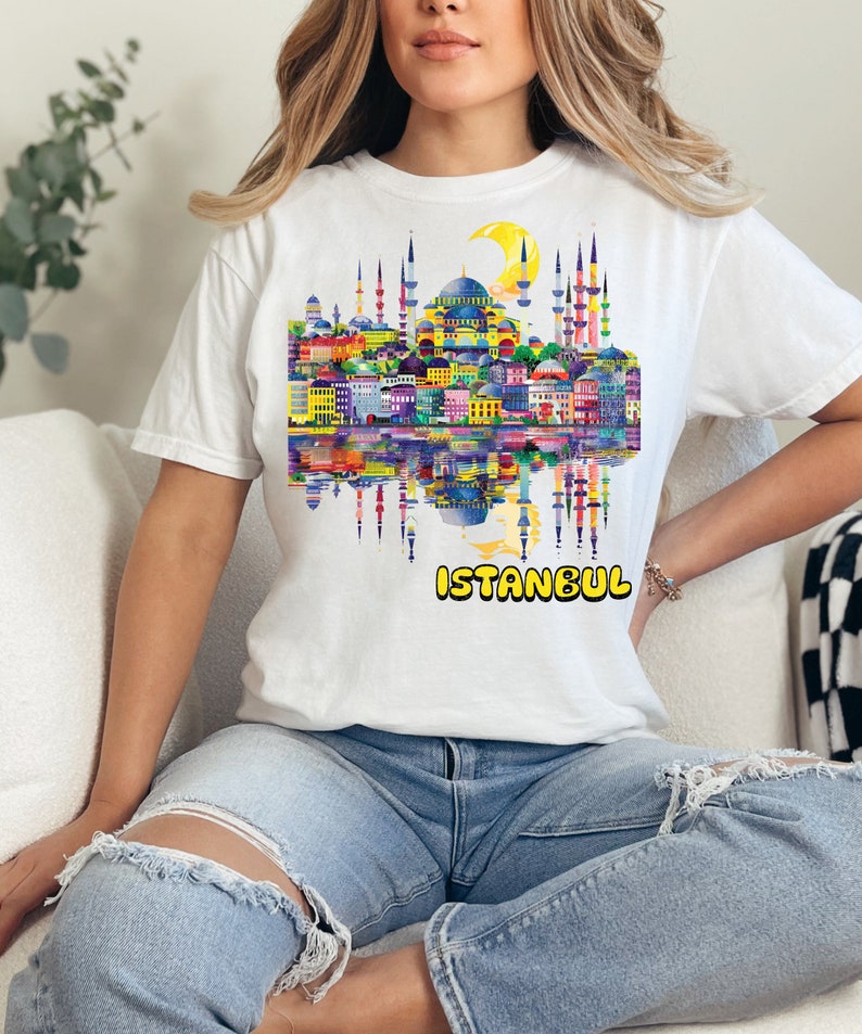 Istanbul Pop Art Shirt, Turkish Tshirt, Travel T-shirt, Vacation Tee ...