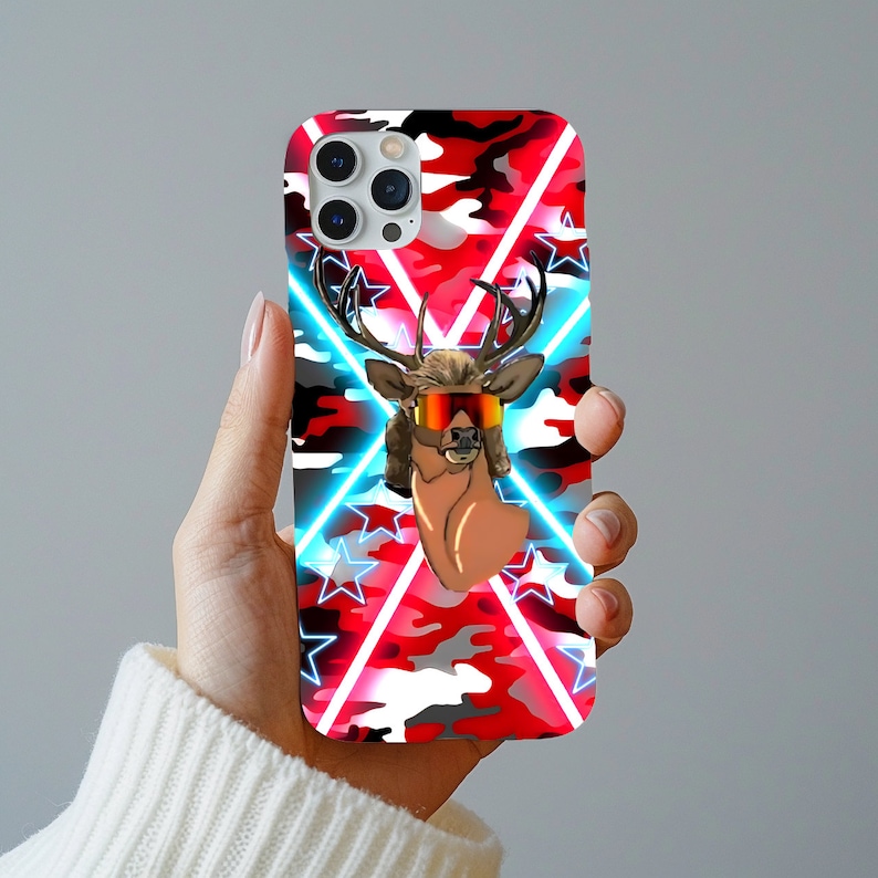 Redneck Vibes Magsafe Tough iPhone Case, Country Deerhead Mullet Phone ...