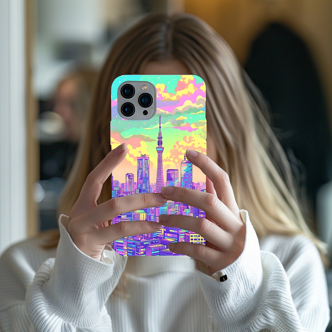 Tokyo Japan Skyline Tough Case, Vaporwave iPhone Case, Travel Galaxy ...