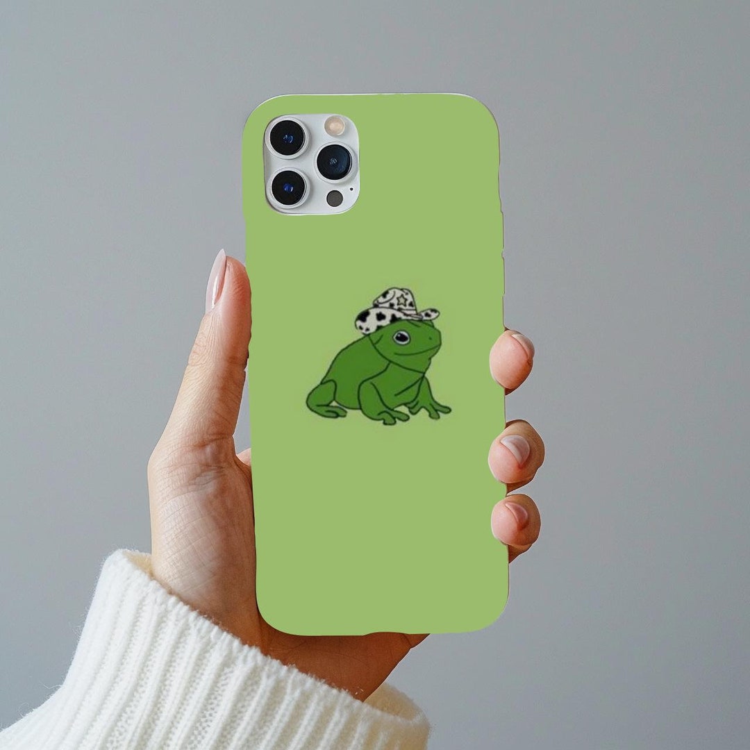 Western Frog Tough Phone Case, Cowboy Frog iPhone Case, Kawaii Galaxy ...