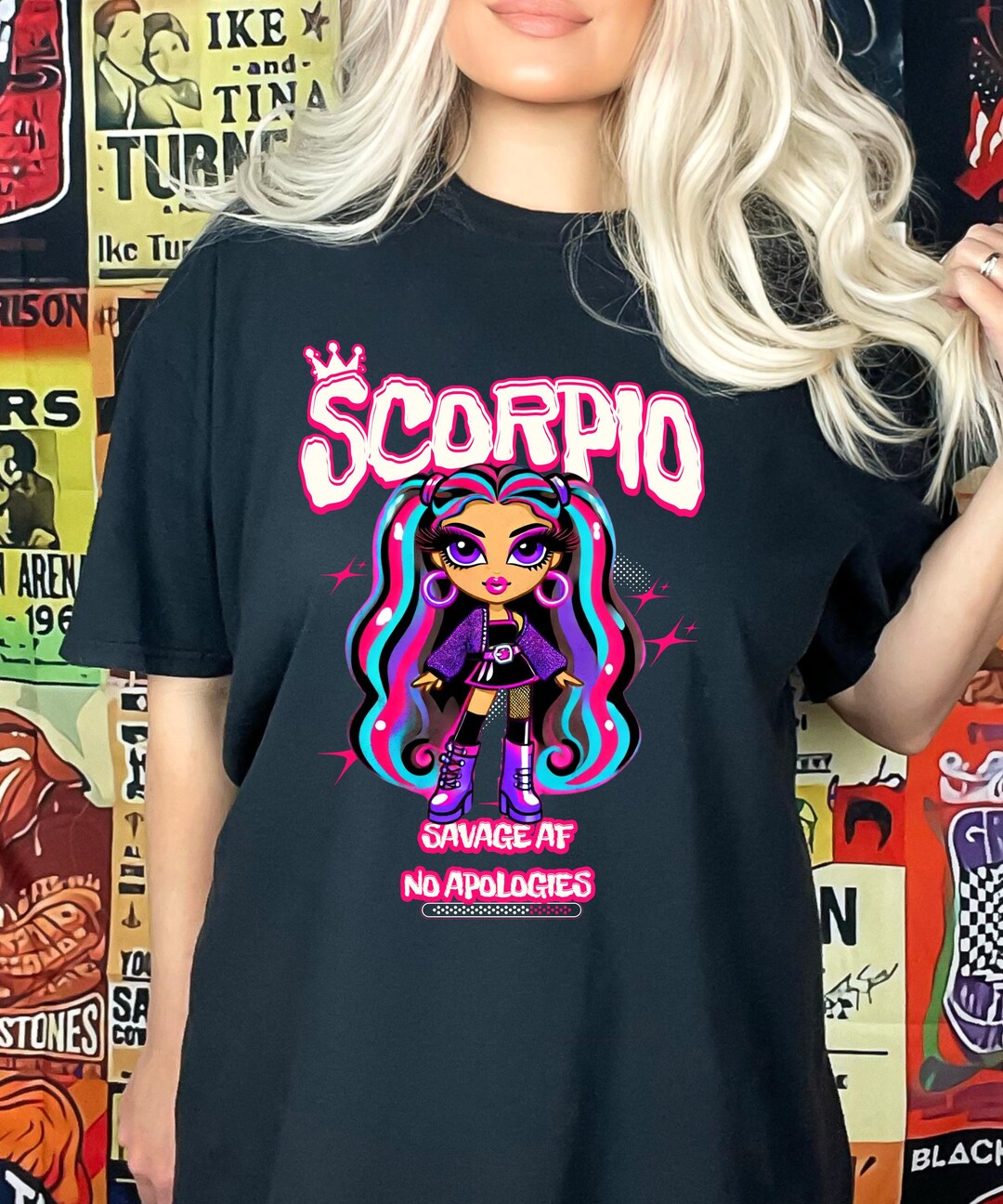 Scorpio Zodiac Shirt, Astrology Tshirt, Y2K T-shirt, Savage Tee ...