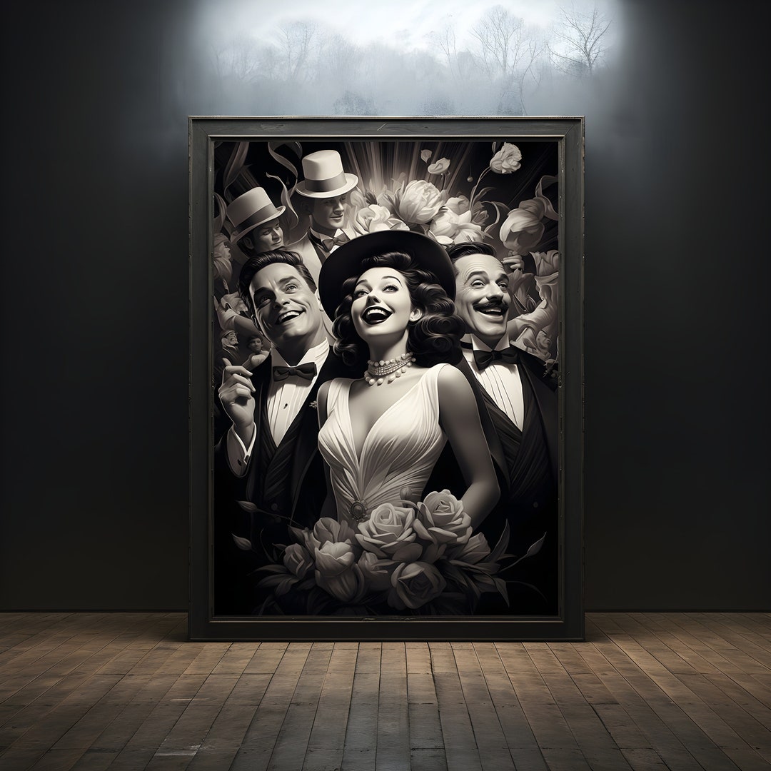 Retro Variety Show Premium Poster on Matte Paper Decoration Wall Gift ...