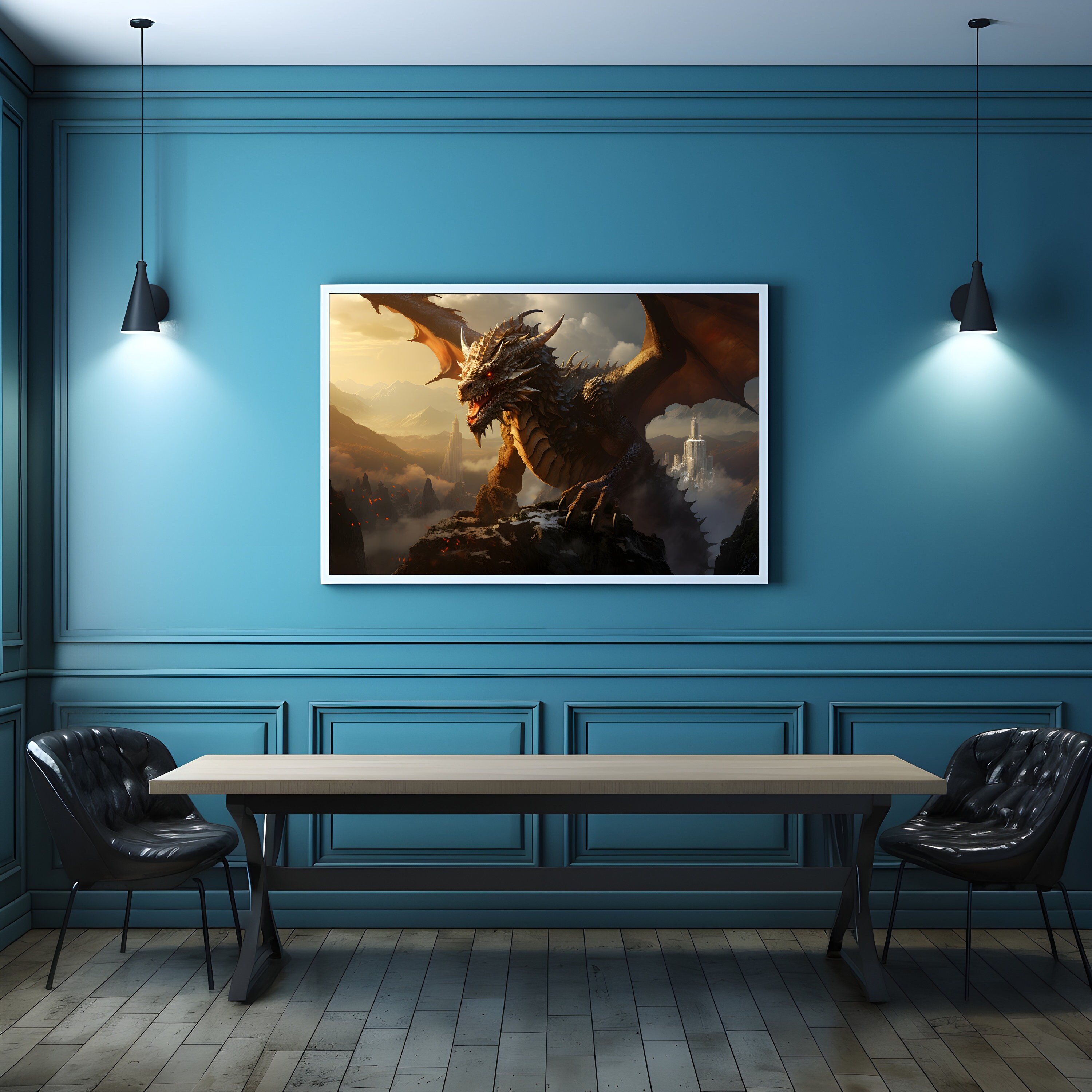Dragon Vermithrax Premium Poster on Matte Paper Decoration Wall Gift ...