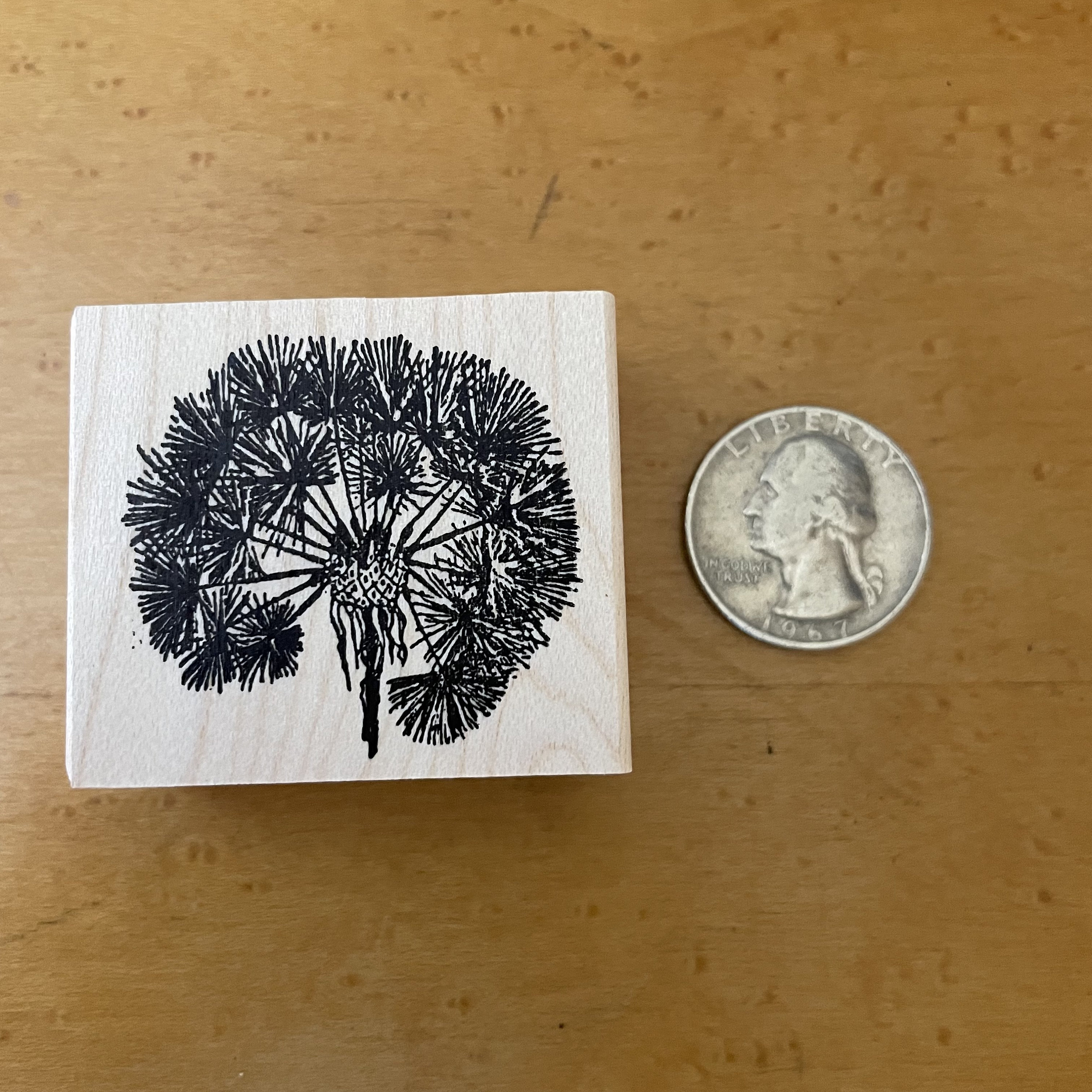 Dandelion Head (S) Rubber Stamp, Dandelion Stamp, Journal and Scrapbook ...