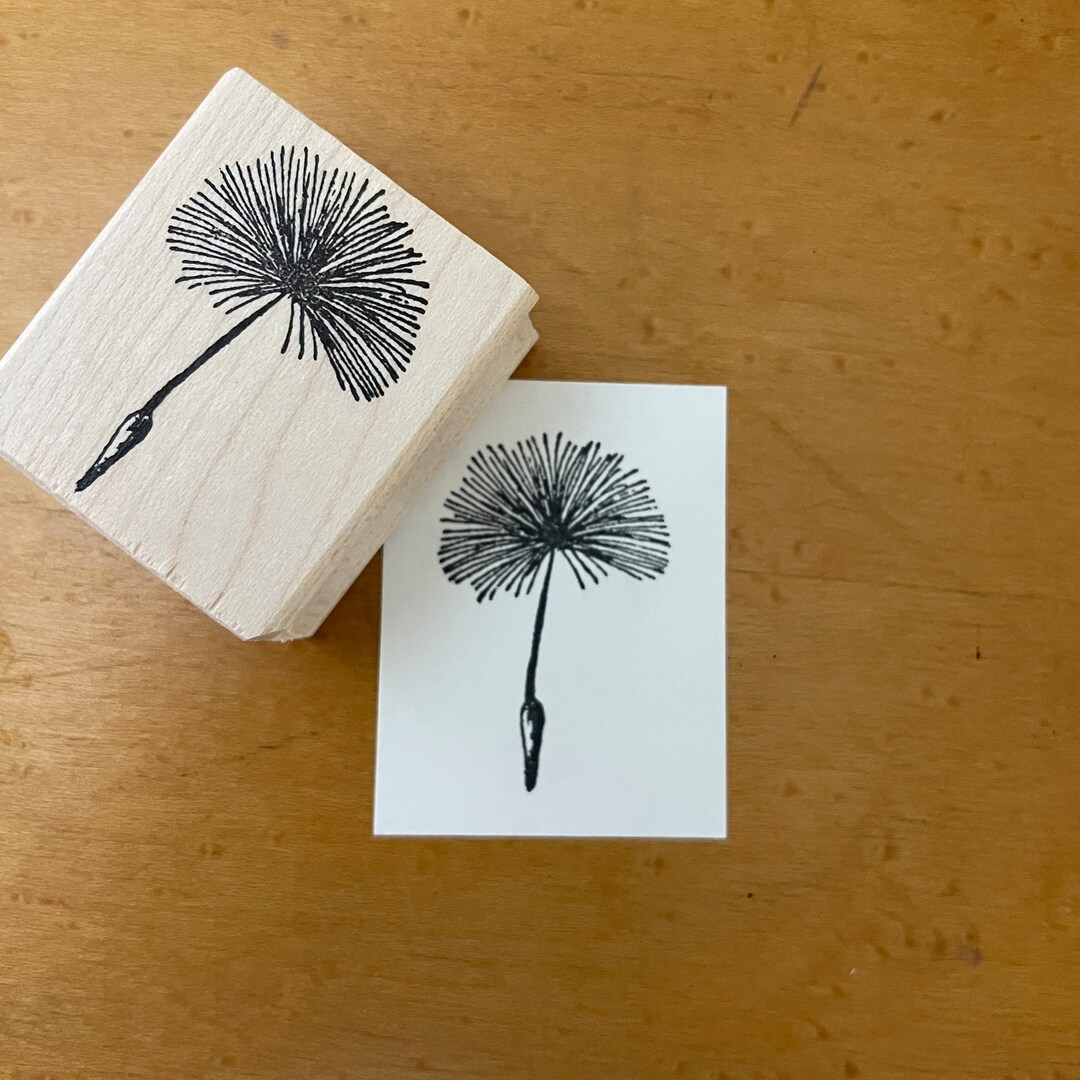 Small Dandelion Seed (L) Rubber Stamp, Dandelion Stamp, Journal and ...