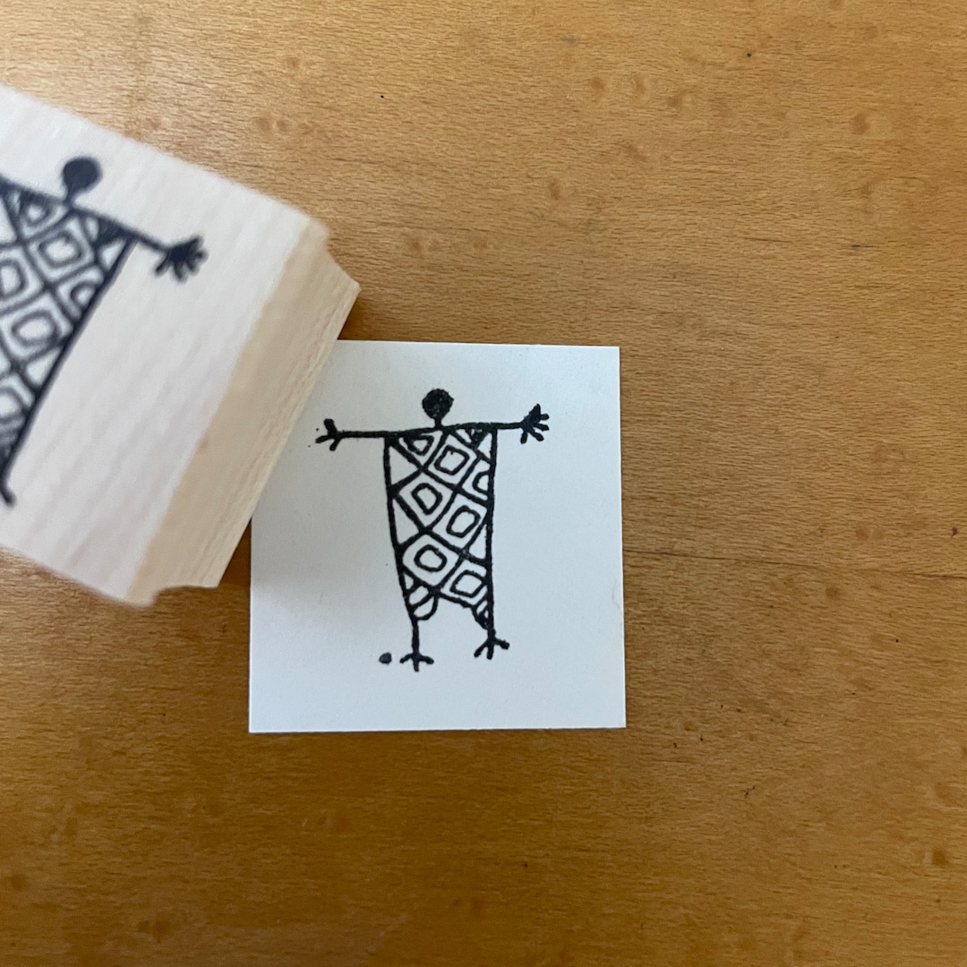 Petroglyph Guy Rubber Stamp, Cave Drawing Stamp, Journal and Scrapbook ...