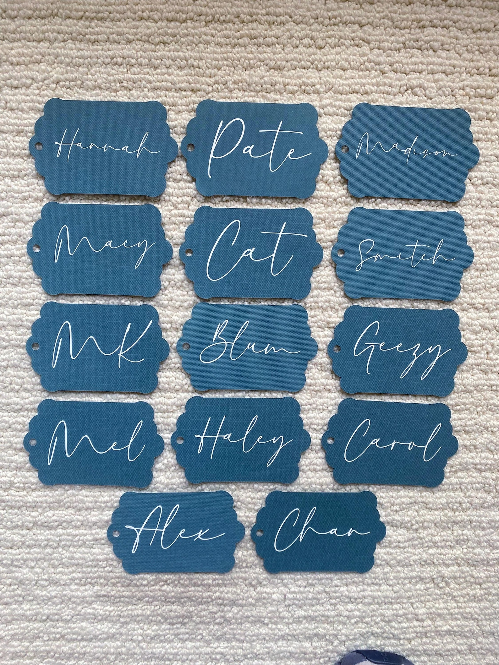 Wedding Name Tags - Personalized Bridesmaids Name Tag, Wedding Guest ...