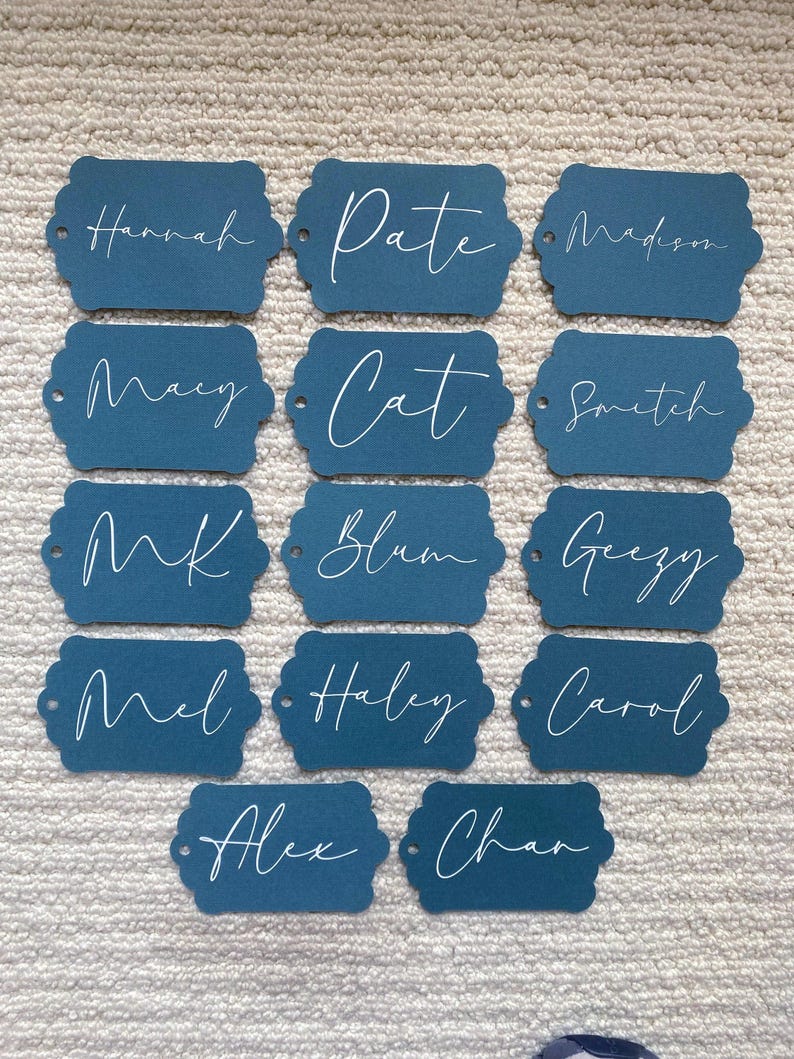 Wedding Name Tags - Personalized Bridesmaids Name Tag, Wedding Guest ...
