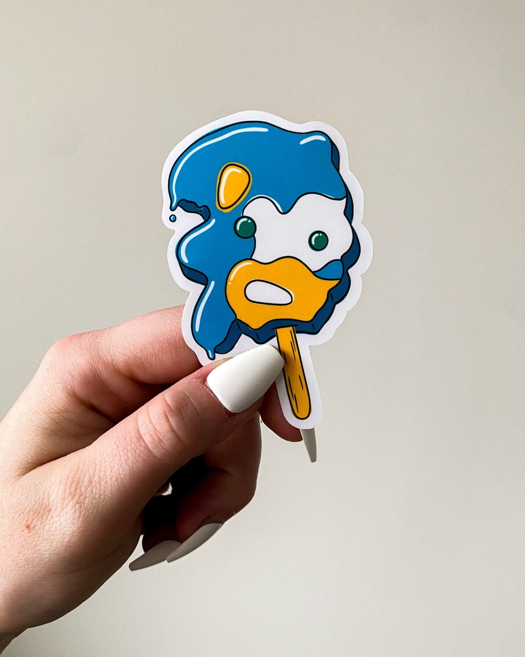 Derpy Sonic Popsicle Sticker Nostalgic Sticker 90s Kid - Etsy