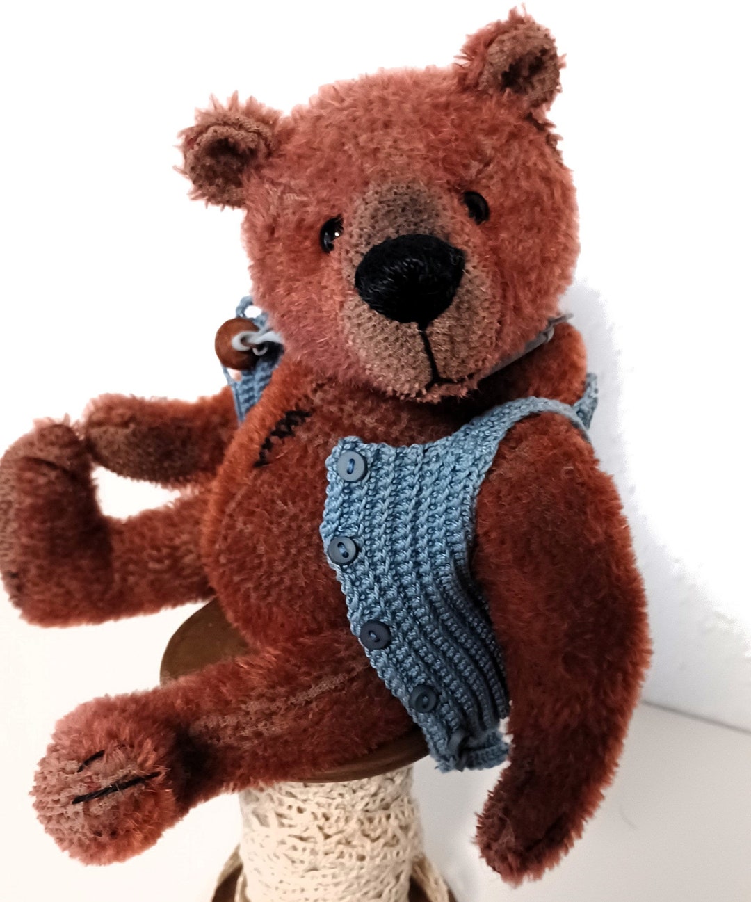 Collectible Interior Bear Artist Bear Handmade. 22cm Mohair - Etsy